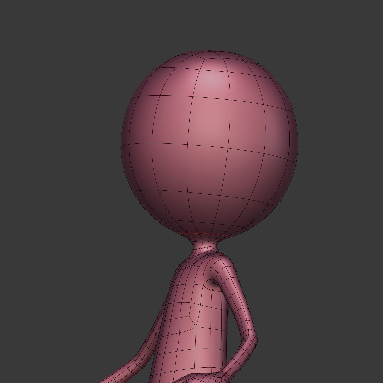 3D model Cartoon Man - Thin Stickman VR / AR / low-poly rigged | CGTrader