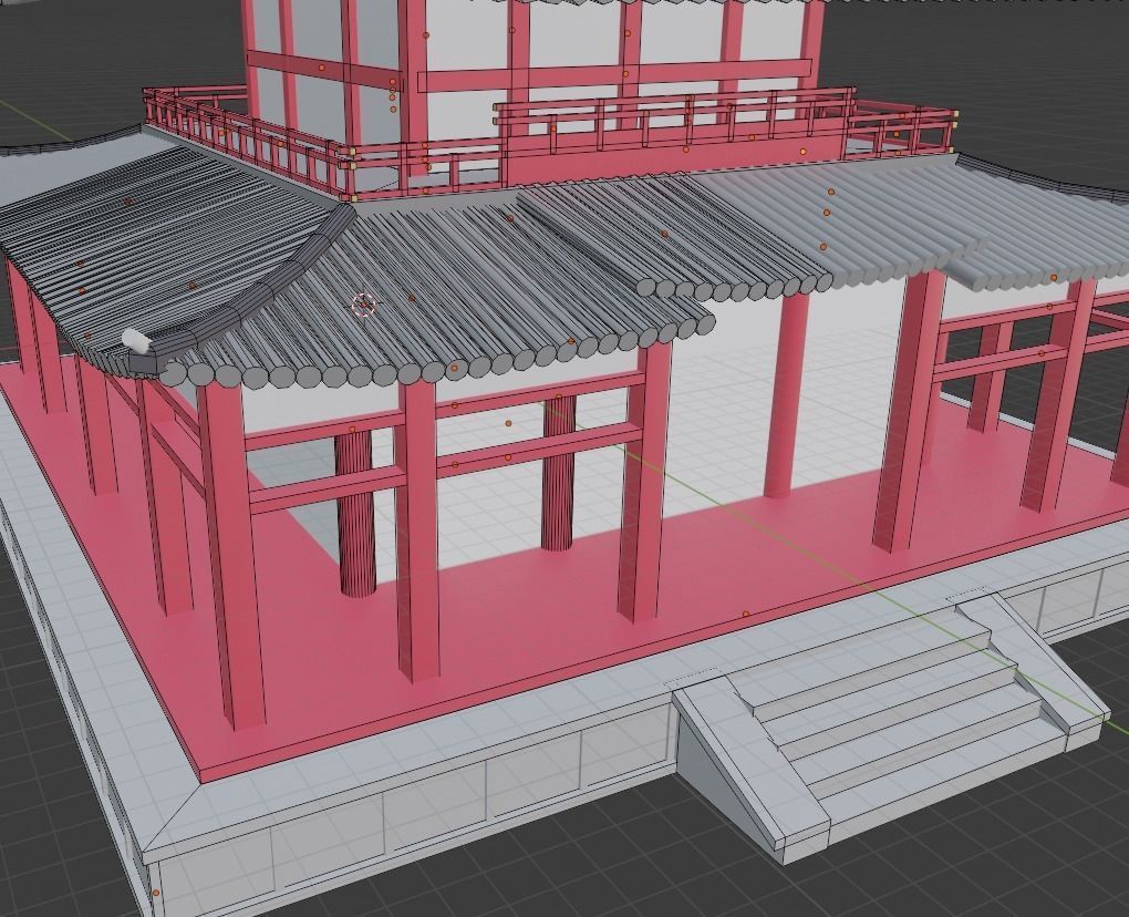 3D model Japanese temple VR / AR / low-poly | CGTrader