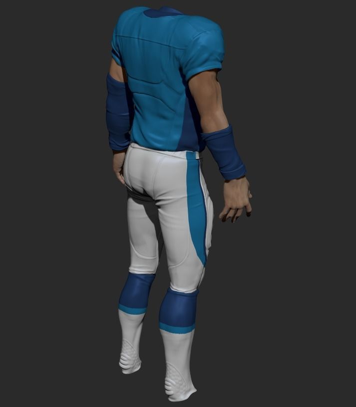 football Uniform with UV Textures 3D model | CGTrader