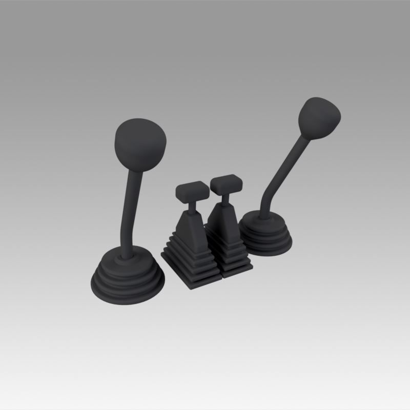 Control Levers 3D model | CGTrader