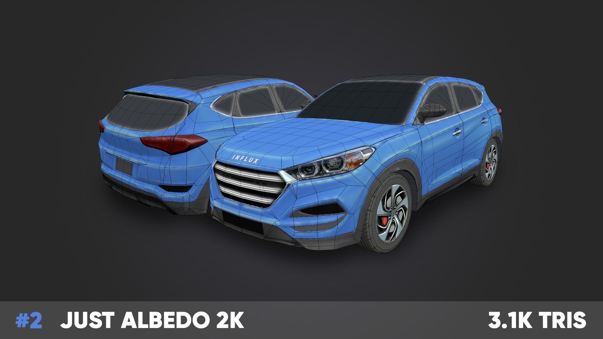 3D model Mobil Game-Ready SUV Car 1 Low-Poly VR / AR / low-poly | CGTrader