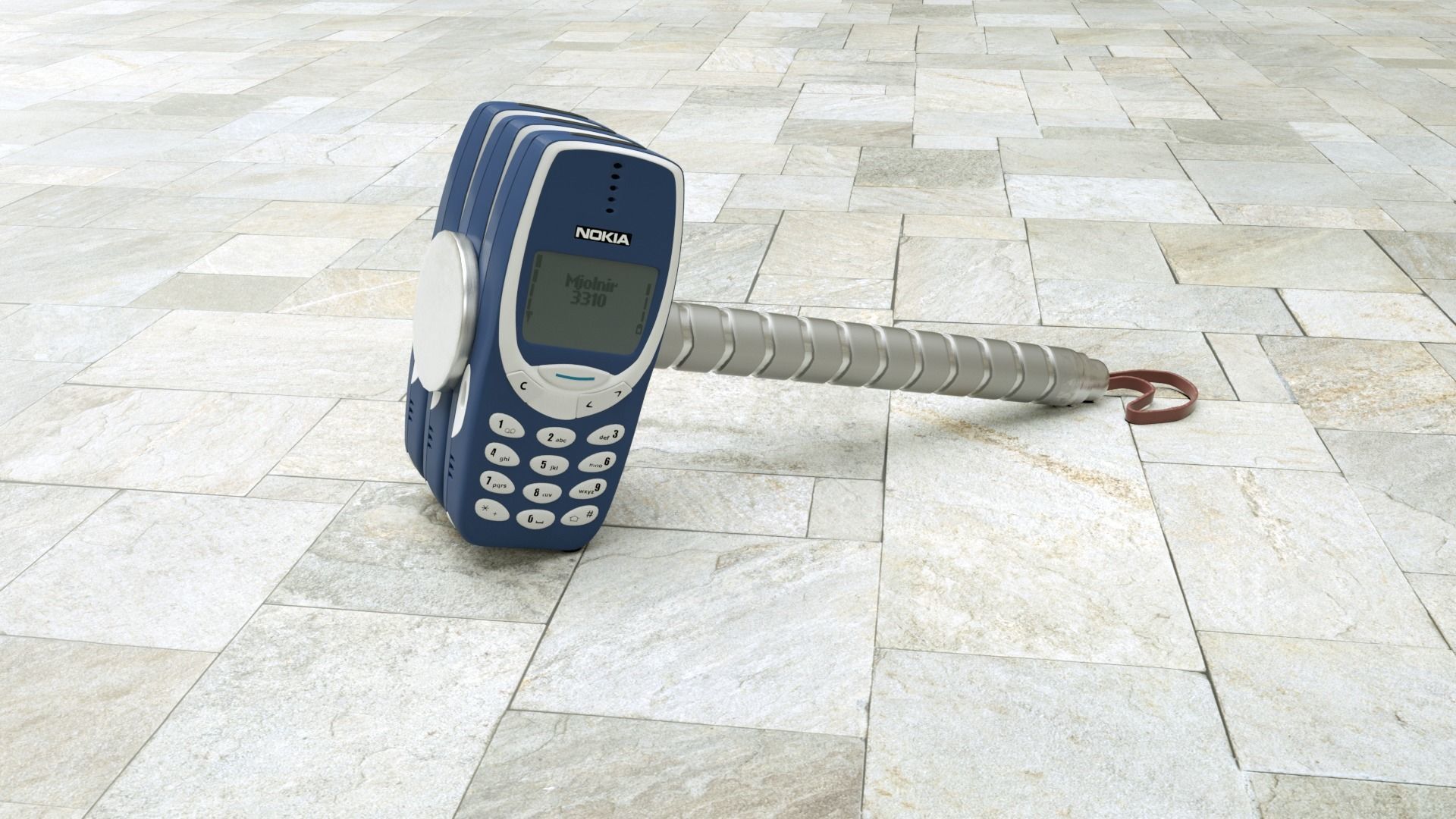 Nokia 3310 free 3D model | CGTrader