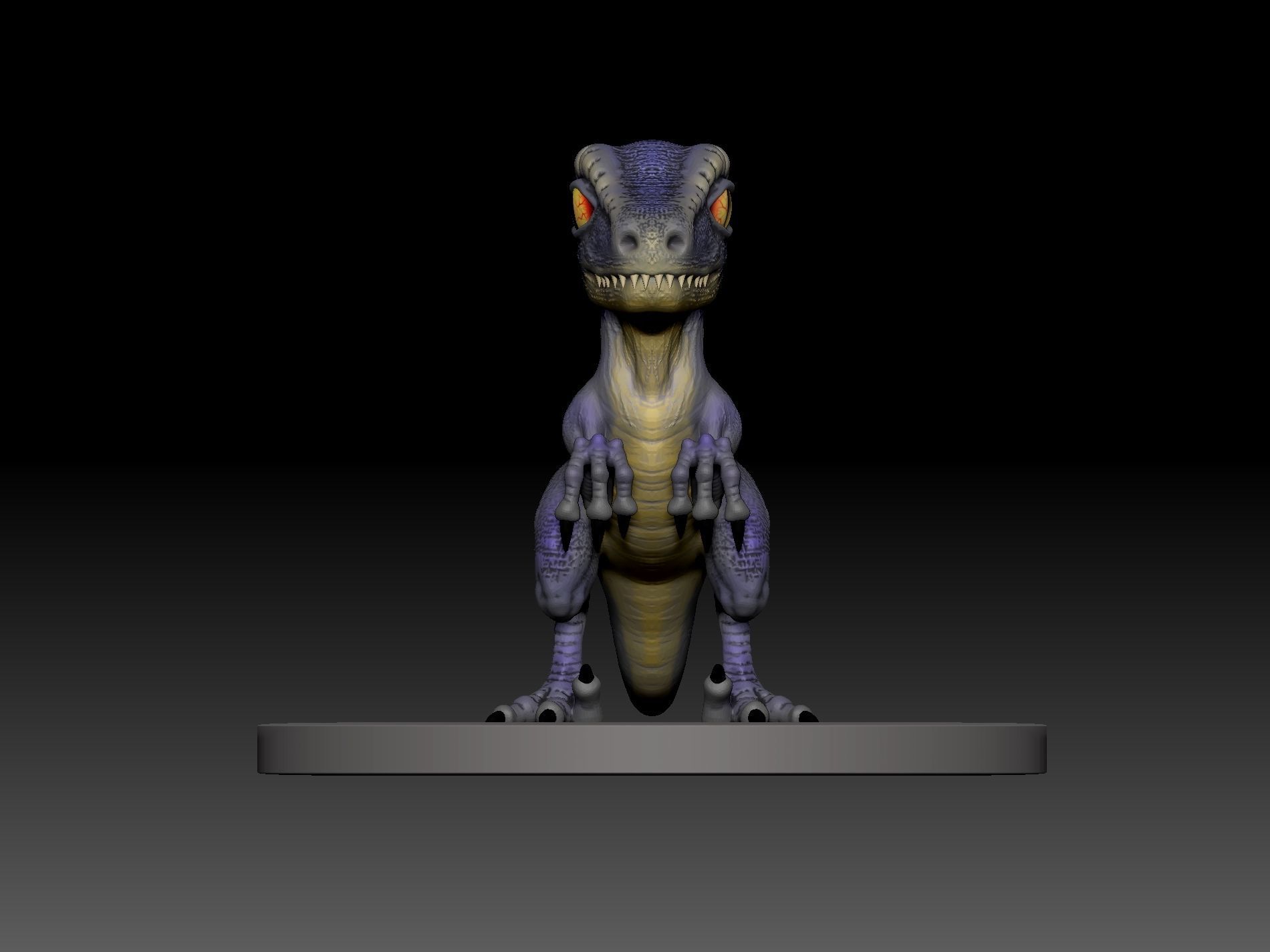 dino blue 3d print free 3D model 3D printable | CGTrader