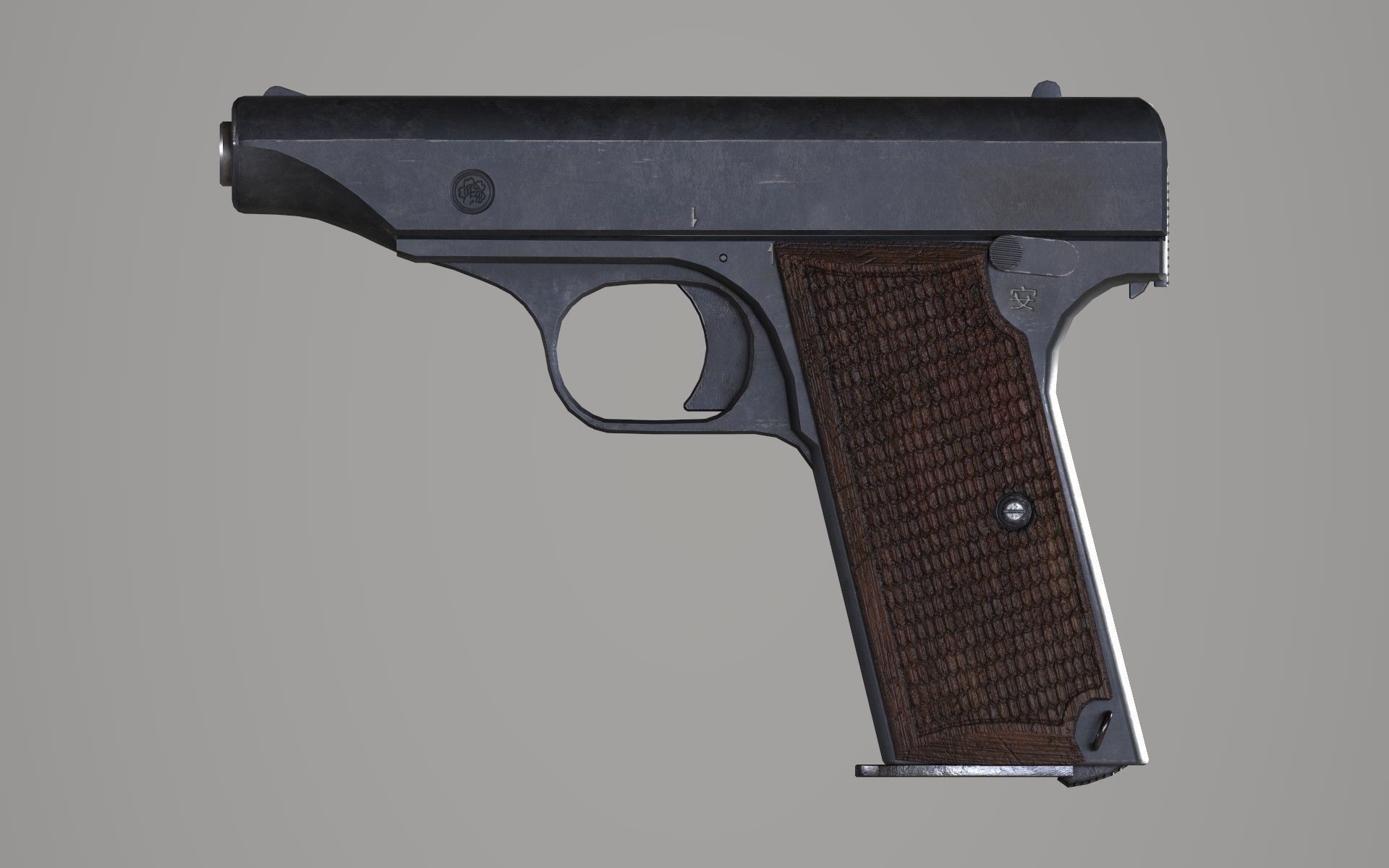 3D model Hamada Type 1 Japanese Pistol VR / AR / low-poly | CGTrader
