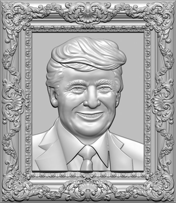 3D Donald Trump Bust model 3D model 3D printable | CGTrader