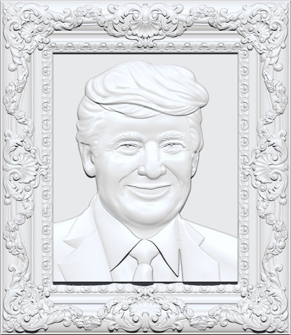 3D Donald Trump Bust model 3D model 3D printable | CGTrader
