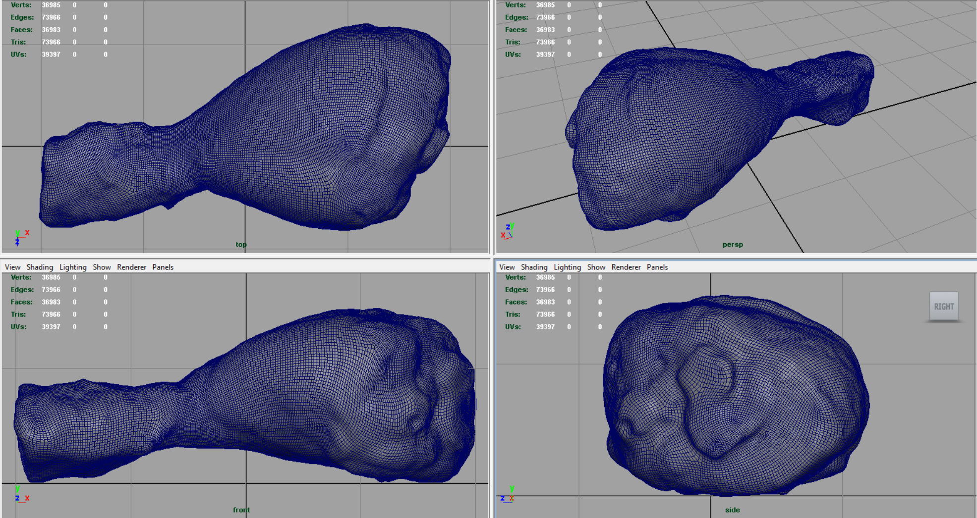 3D model Fresh Chicken Leg VR / AR / low-poly | CGTrader
