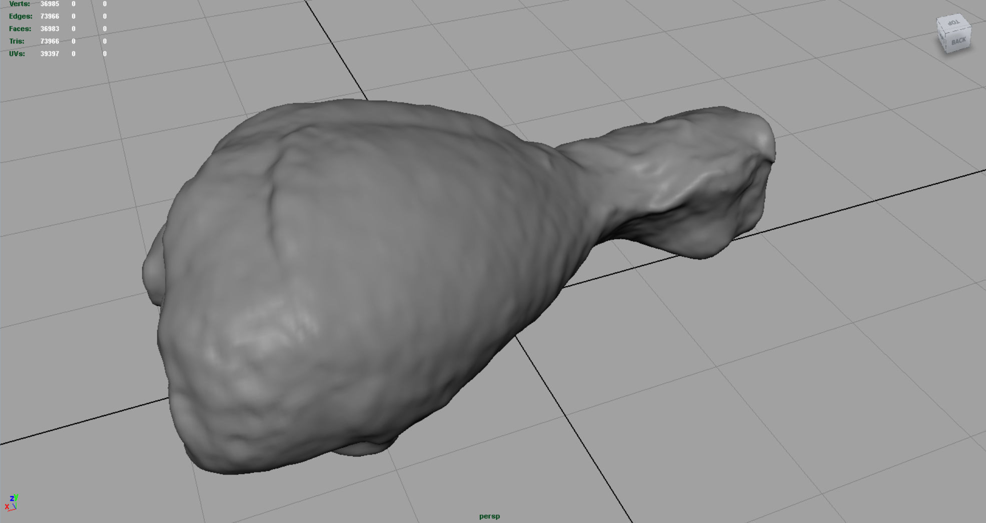 3D model Fresh Chicken Leg VR / AR / low-poly | CGTrader