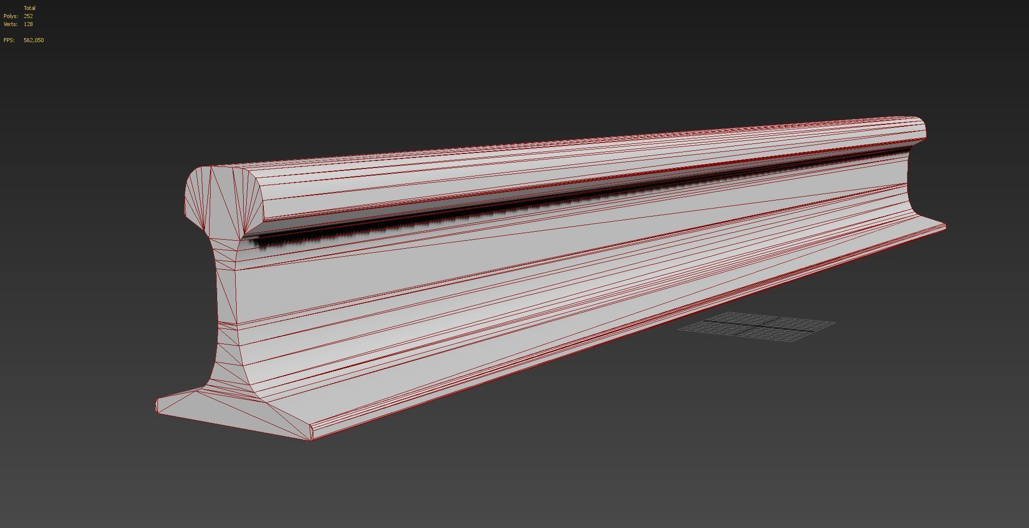 Rail railway 3D model | CGTrader