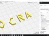 OCRA font uppercase and lowercase 3D letters STL file 3D model 3D ...