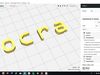 OCRA font uppercase and lowercase 3D letters STL file 3D model 3D ...