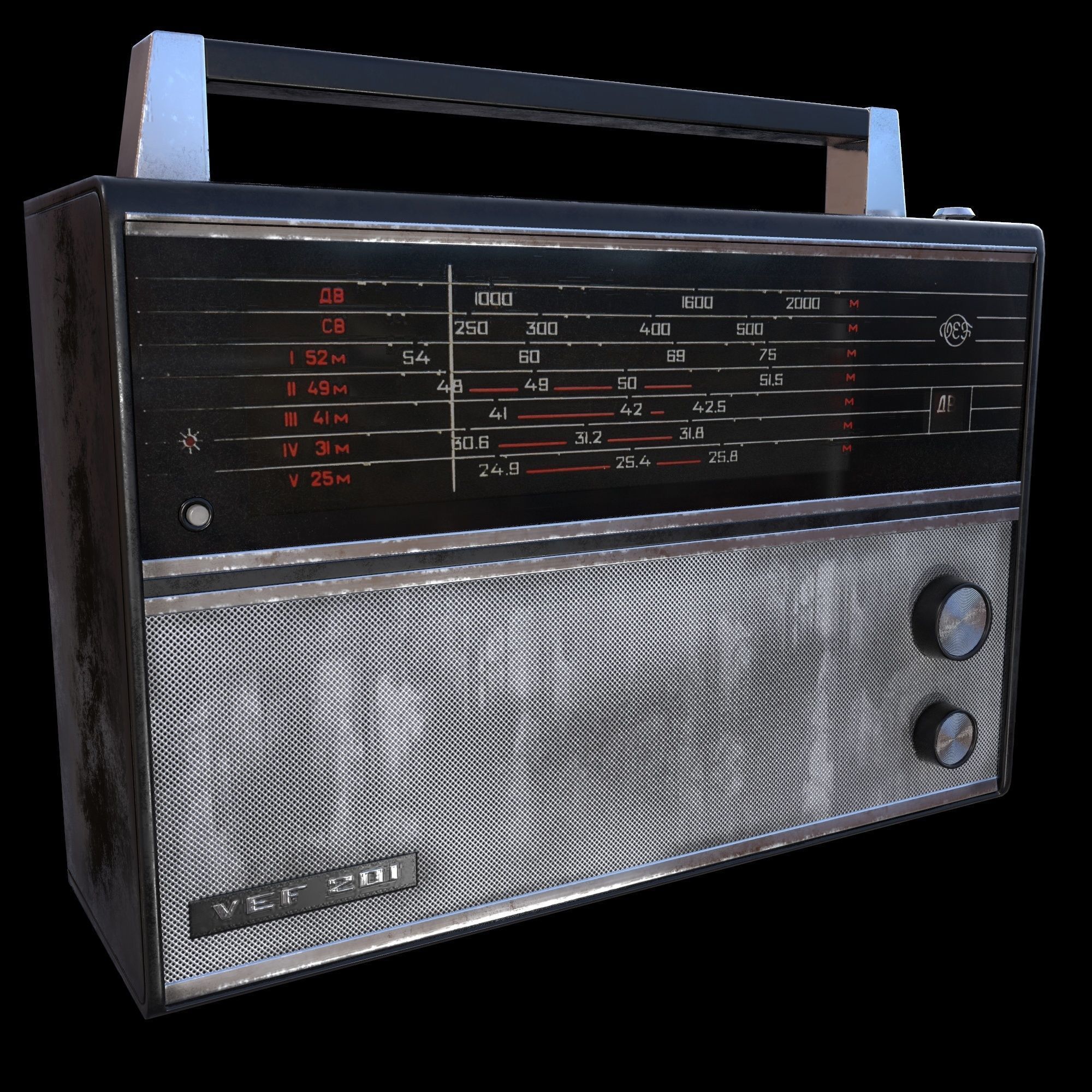 3D model Radio Vef 201 VR / AR / low-poly | CGTrader