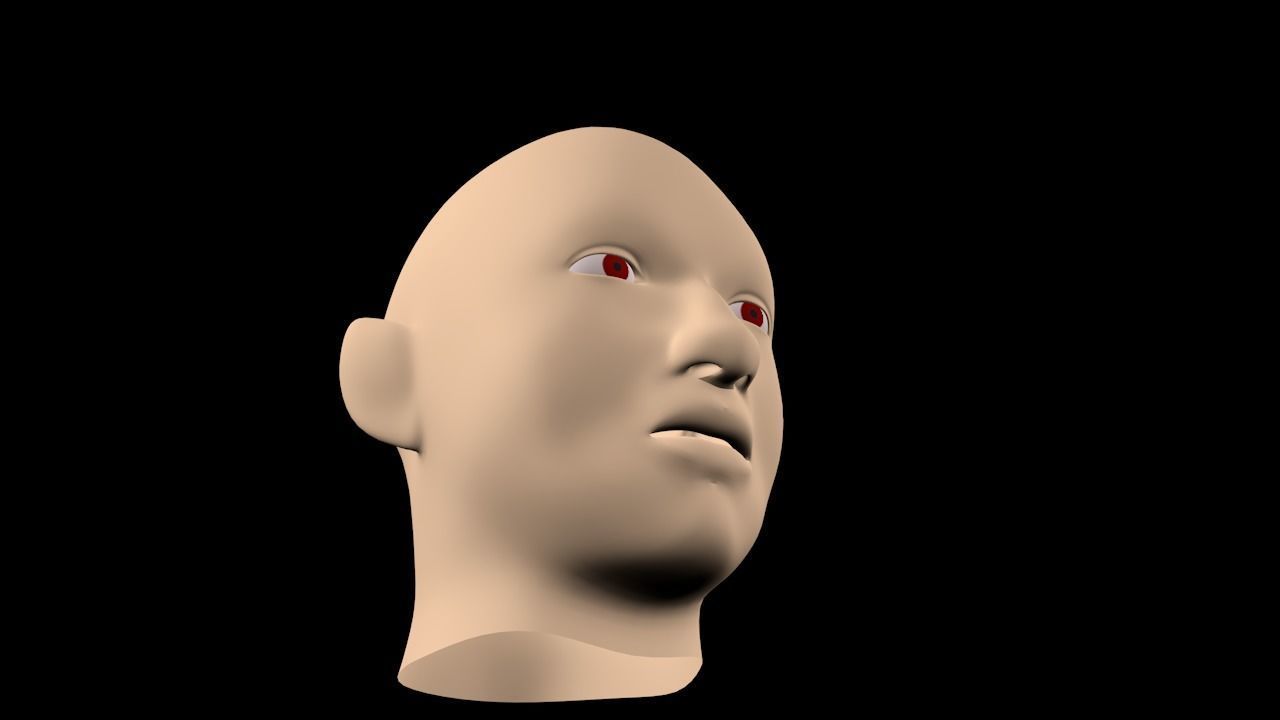 Man Head Low Poly Basemesh For Rigging and Scuplting free 3D model ...