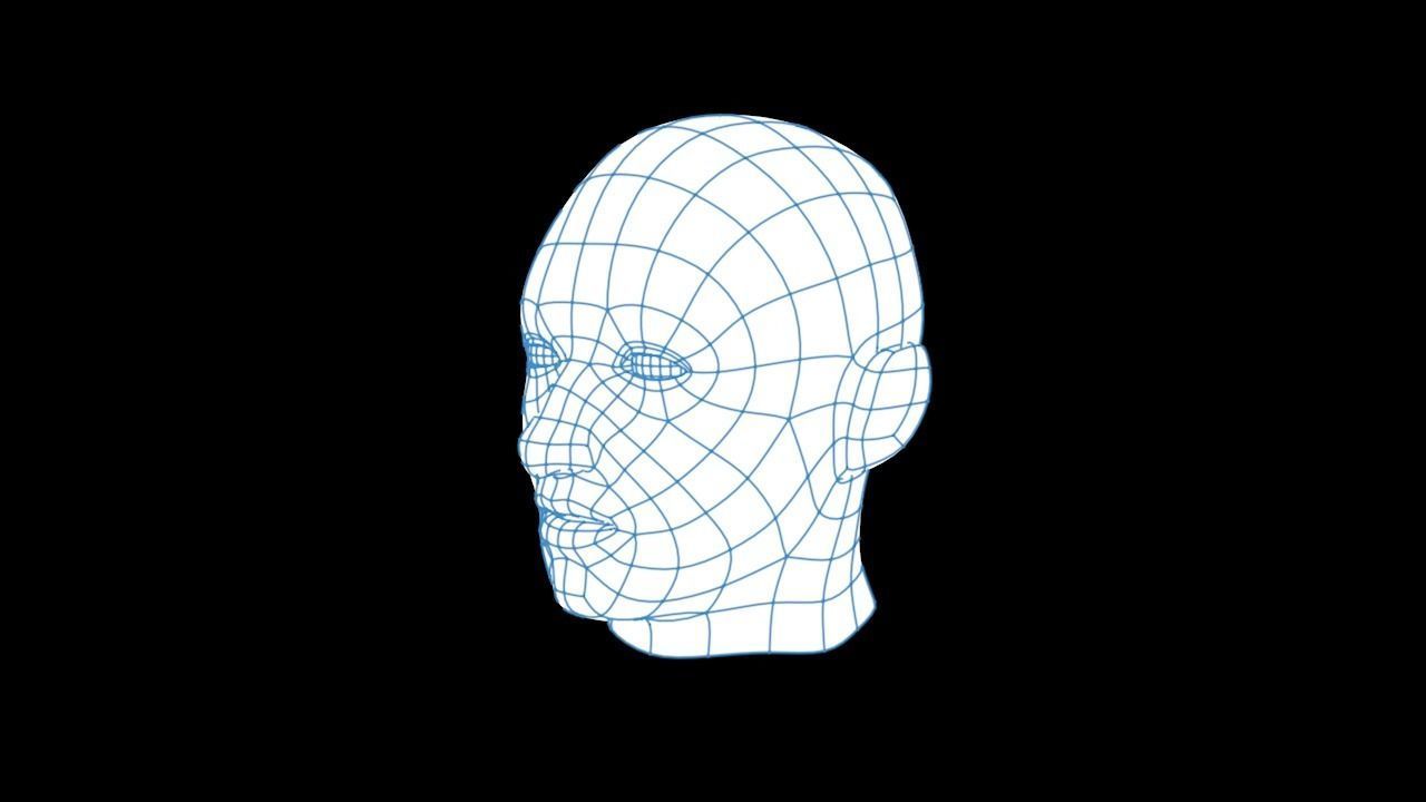 Man Head Low Poly Basemesh For Rigging and Scuplting free 3D model ...