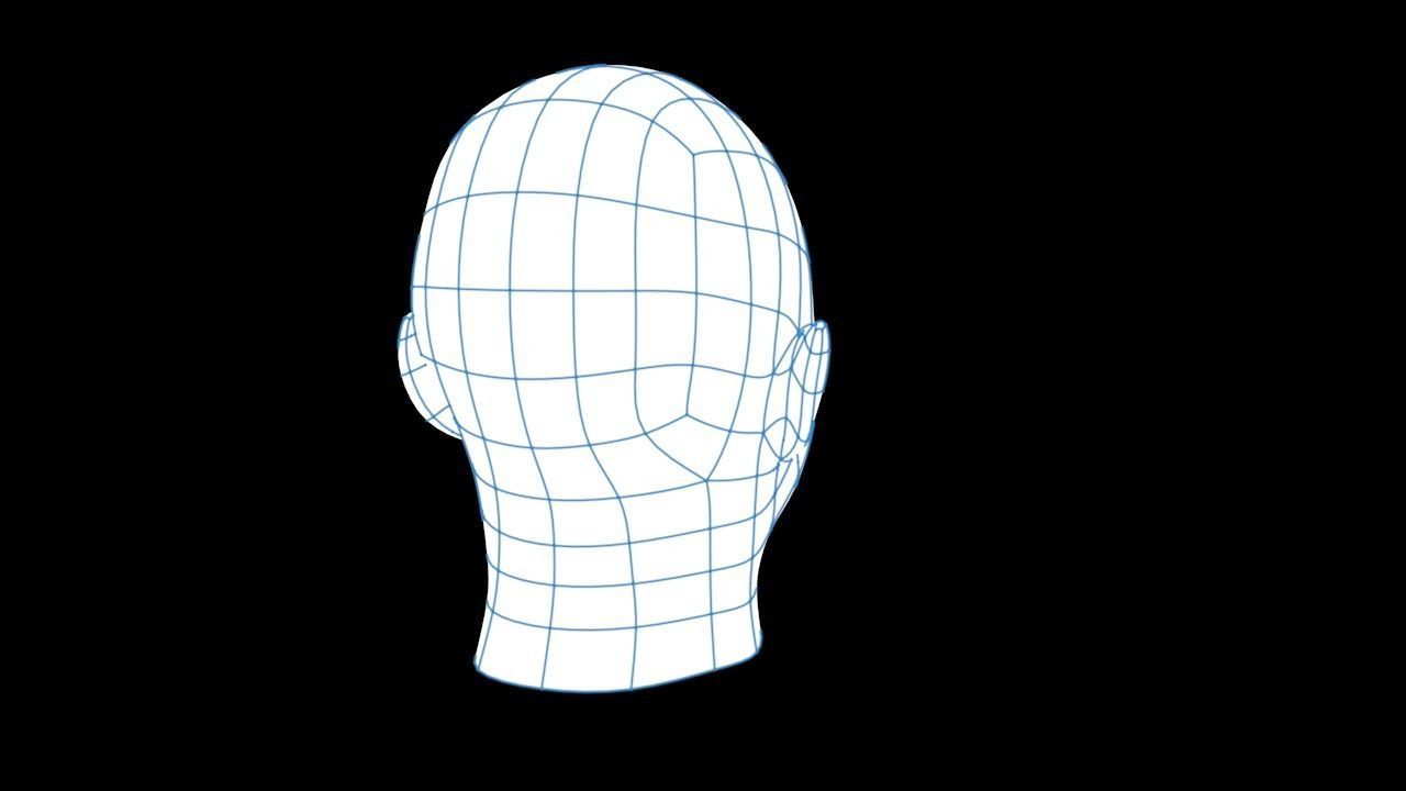 Man Head Low Poly Basemesh For Rigging and Scuplting free 3D model ...