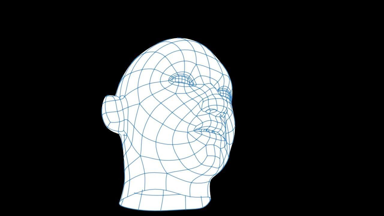Man Head Low Poly Basemesh For Rigging and Scuplting free 3D model ...