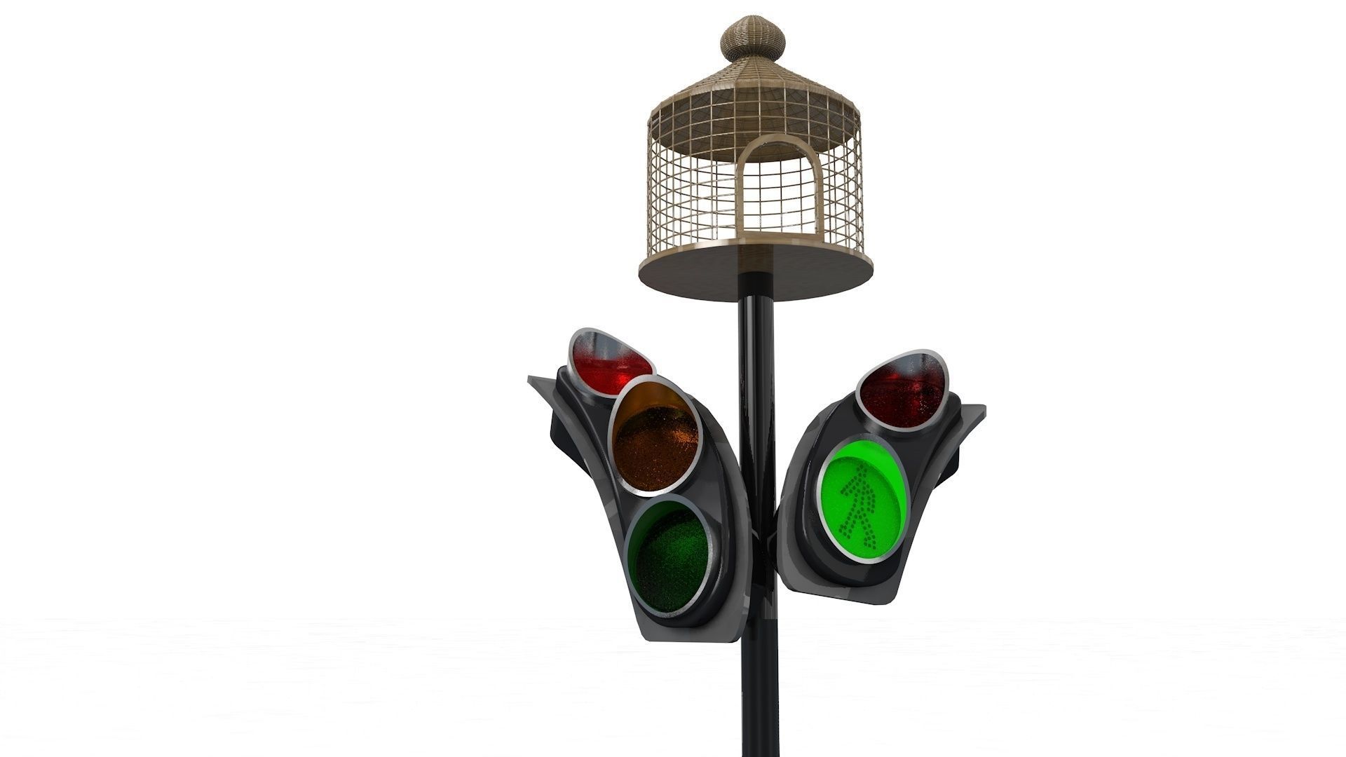 Traffic Light Cartoon free 3D model animated rigged | CGTrader