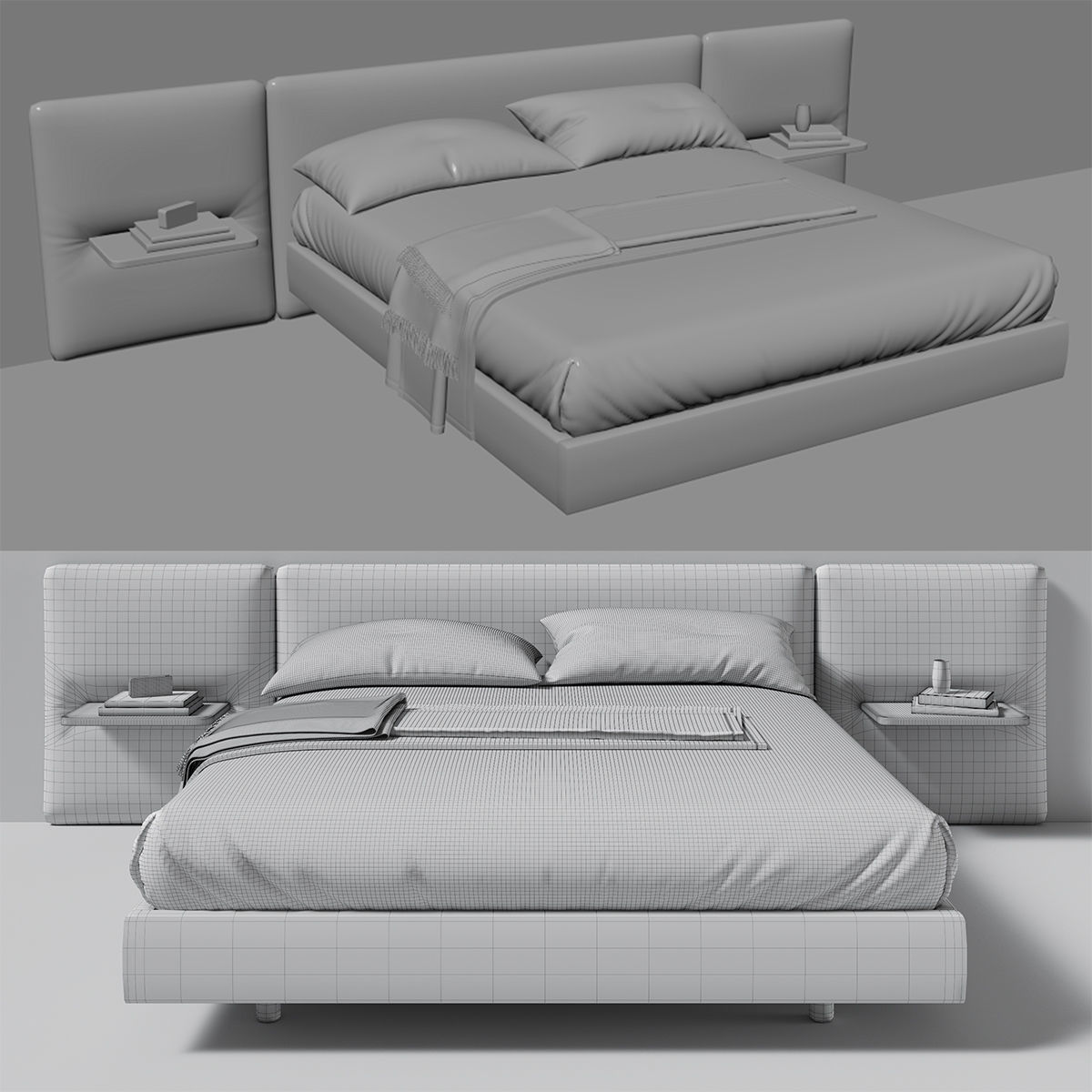 Lota bed 3D model | CGTrader