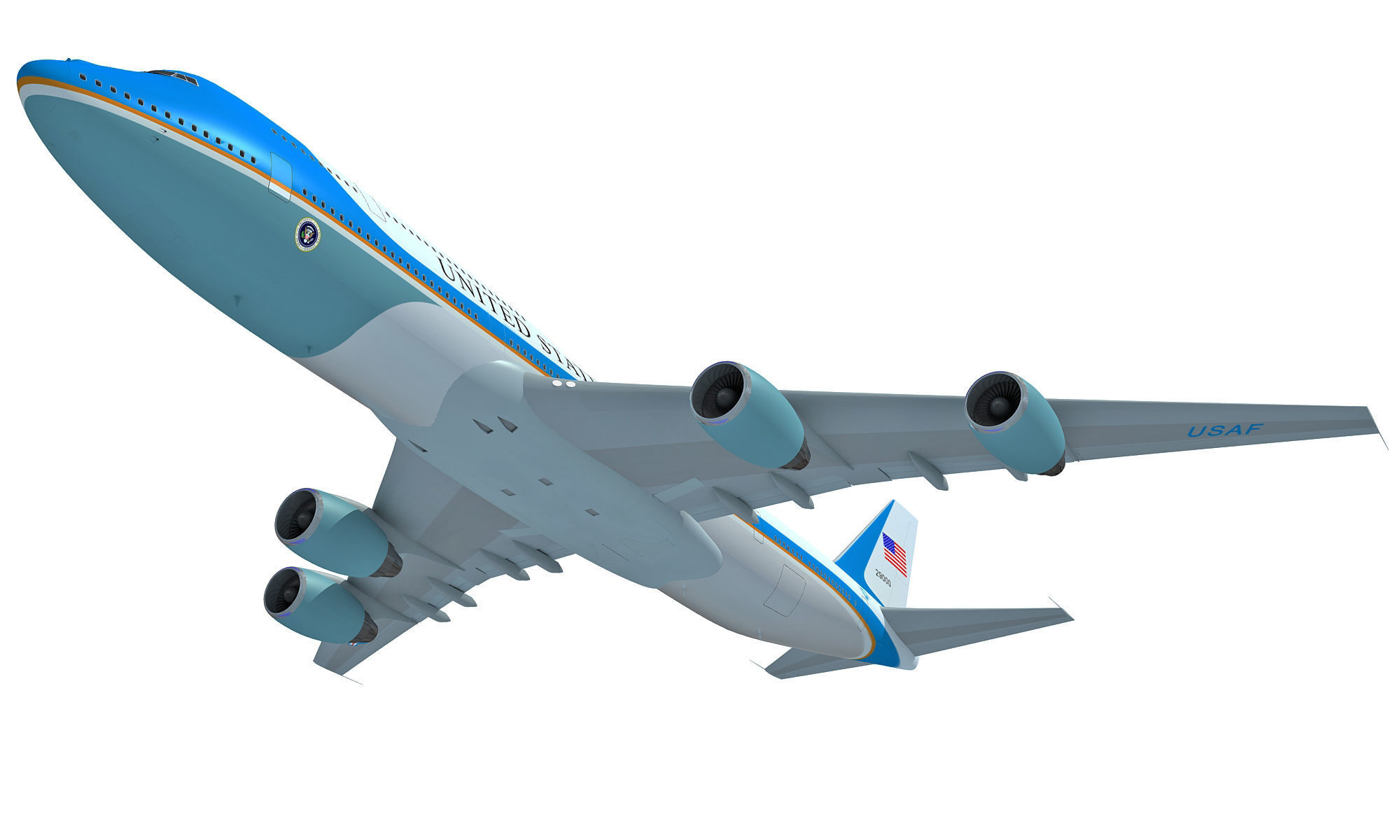 Air Force One Aerial Scene 3D model | CGTrader