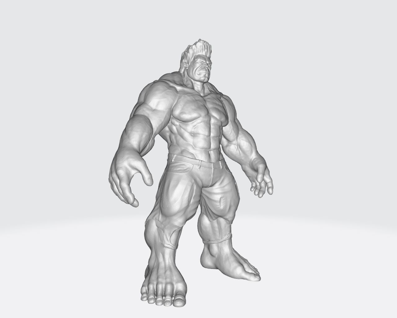 Hulk 3d print incredible 3D model 3D printable | CGTrader