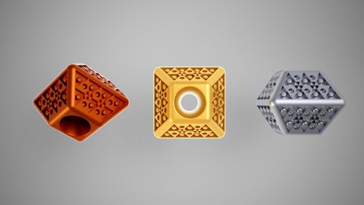 Geometric Beads 3D model 3D printable | CGTrader