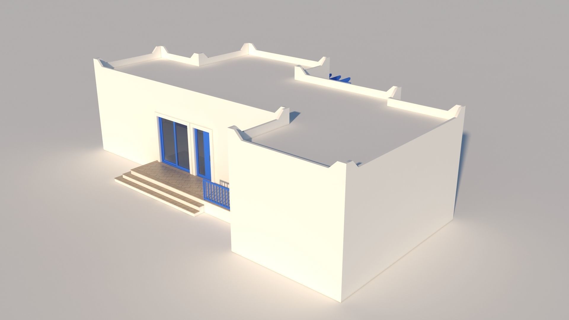 Greek House 3D model | CGTrader