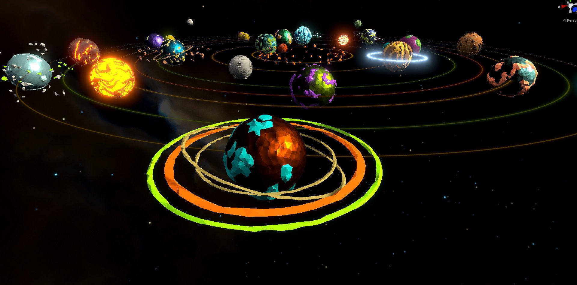 3D model Polygon Planets Pack VR / AR / low-poly animated | CGTrader