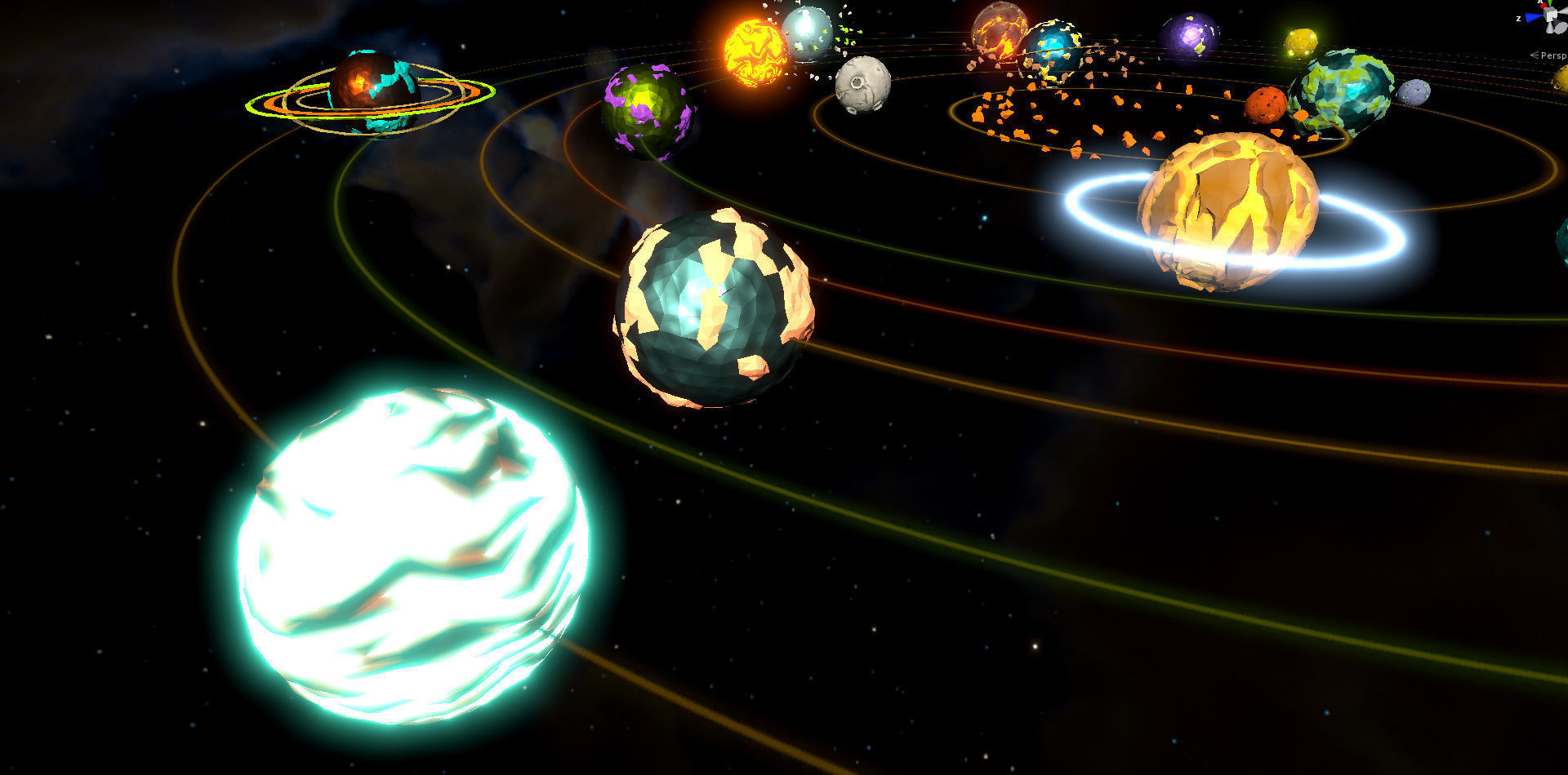 3D model Polygon Planets Pack VR / AR / low-poly animated | CGTrader