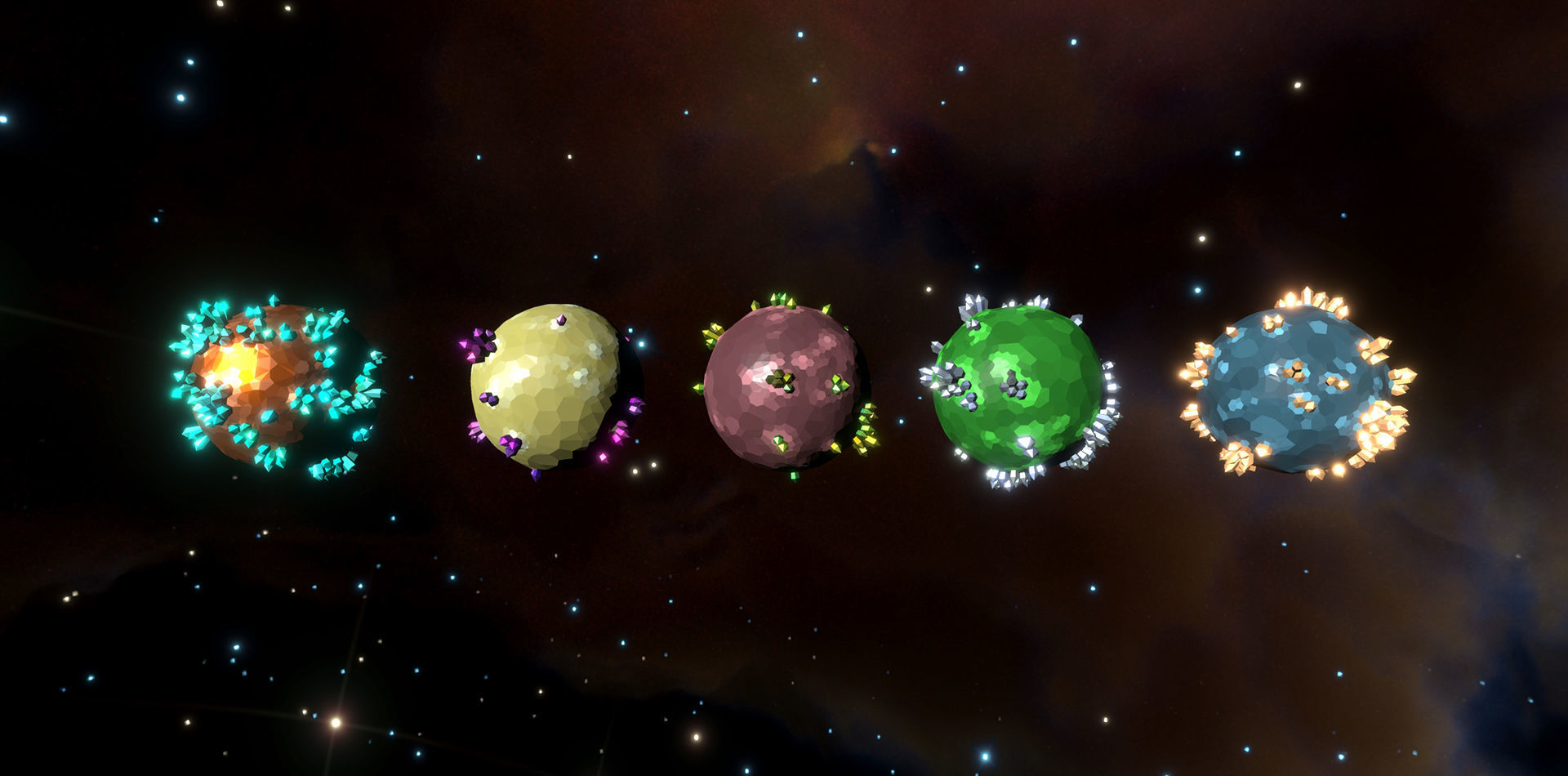 3D model Polygon Planets Pack VR / AR / low-poly animated | CGTrader