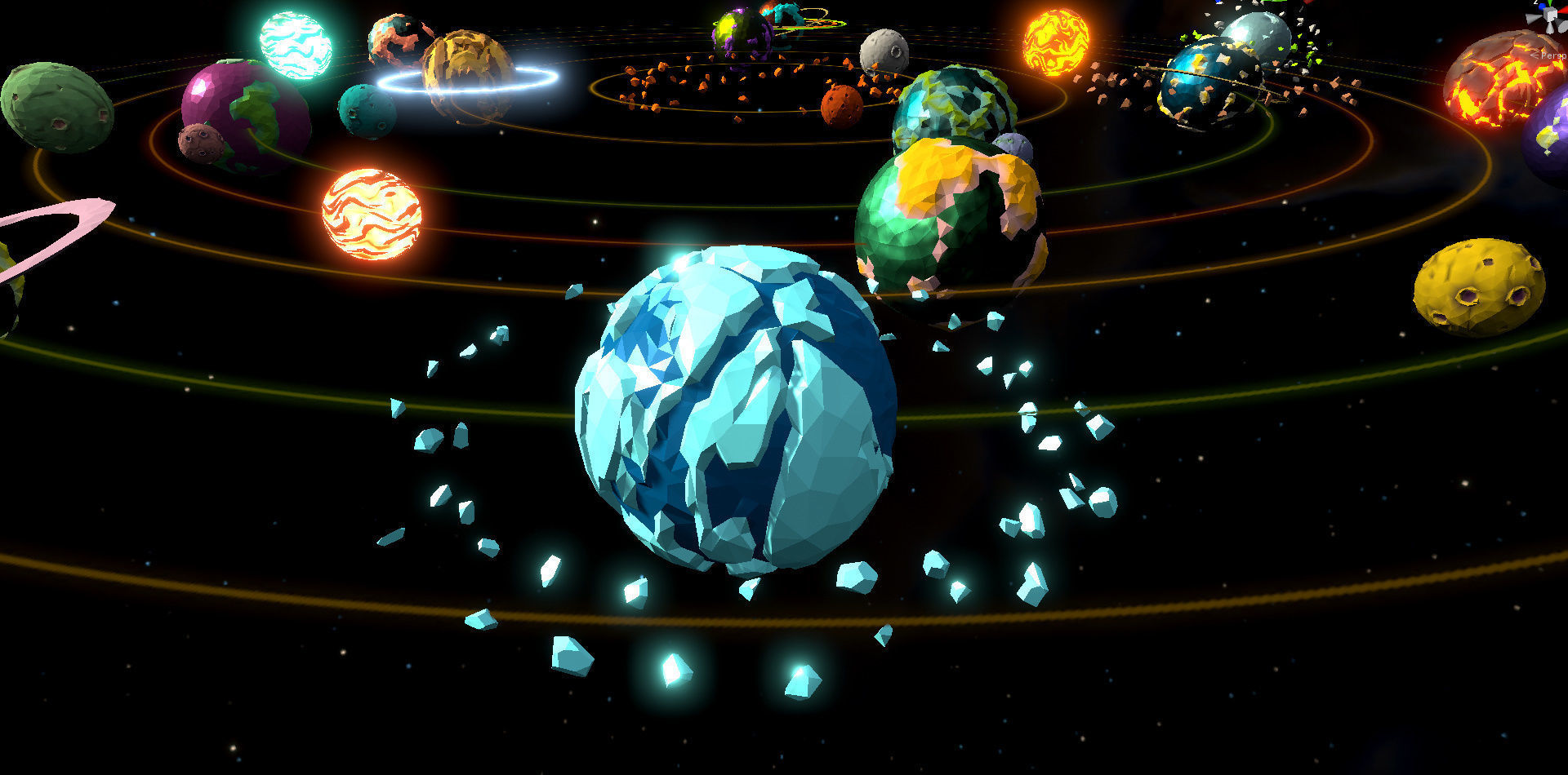 3D model Polygon Planets Pack VR / AR / low-poly animated | CGTrader