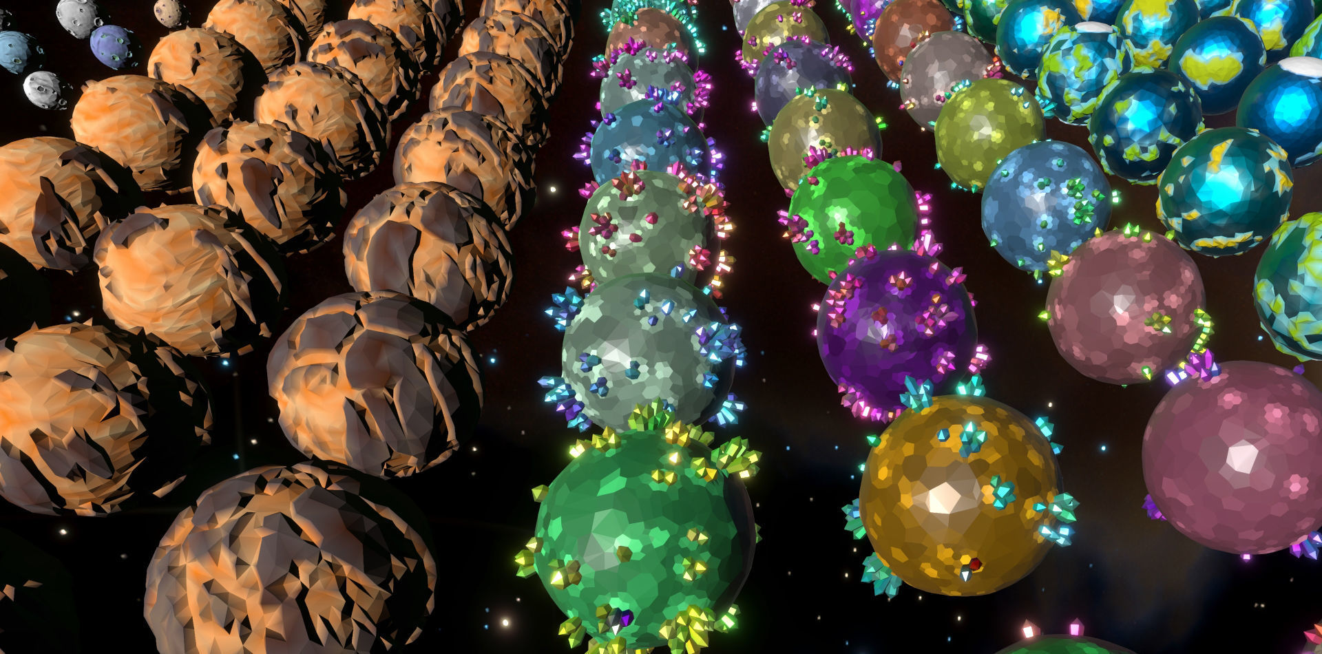 3D model Polygon Planets Pack VR / AR / low-poly animated | CGTrader