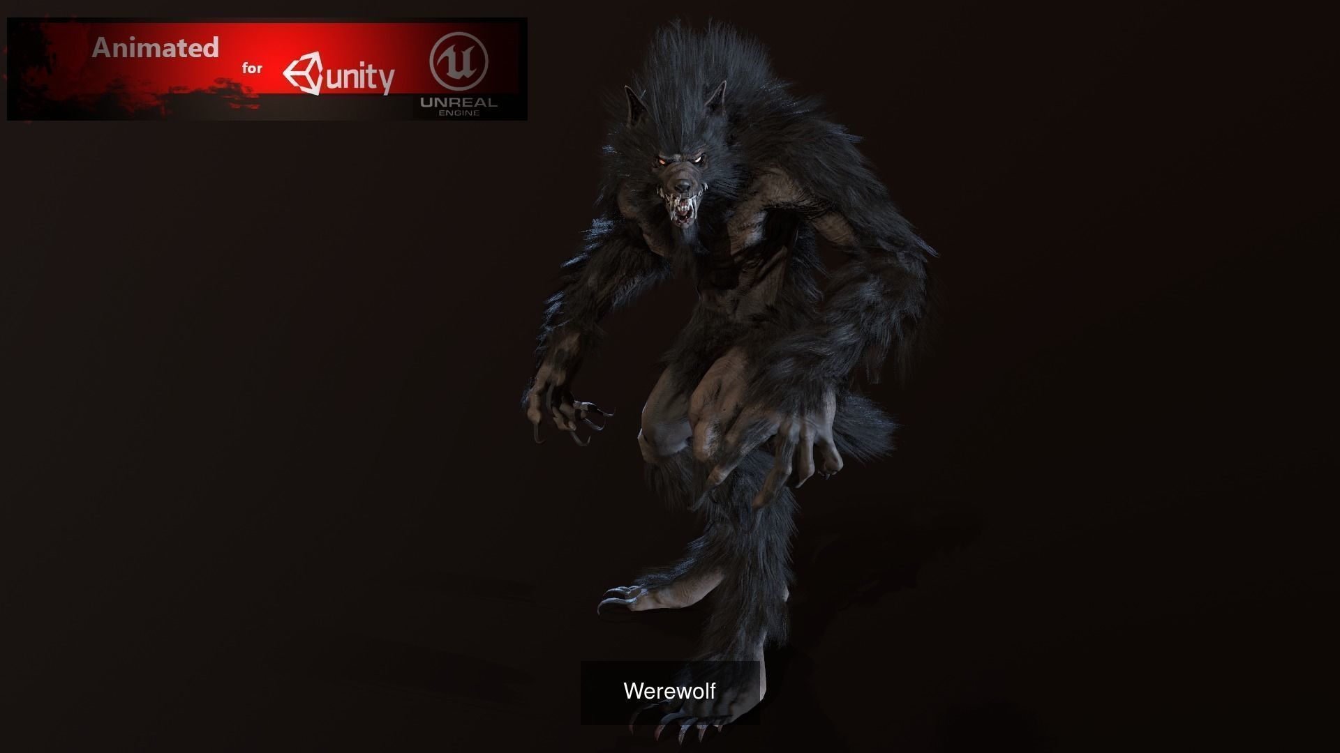 3D Model Collection WereBear vs Werewolf VR / AR / low-poly | CGTrader