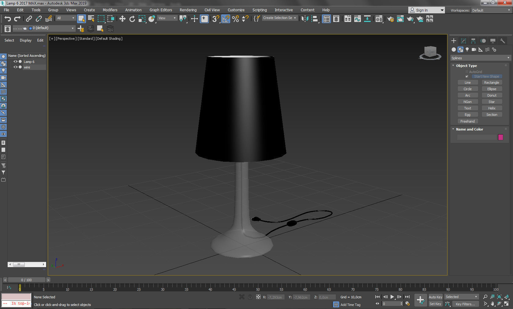 3D model Modern Lamp 6 lowpoly VR / AR / low-poly | CGTrader