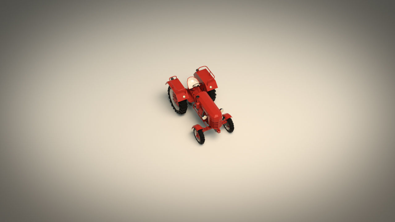 3D model Low Poly Tractor 01 VR / AR / low-poly | CGTrader