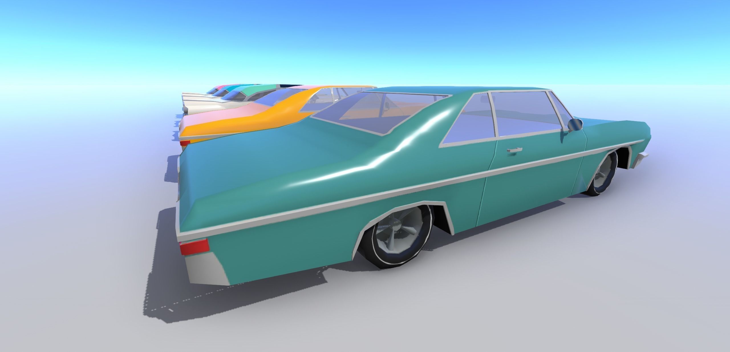 3D model Classic Cars 7-Pack VR / AR / low-poly | CGTrader