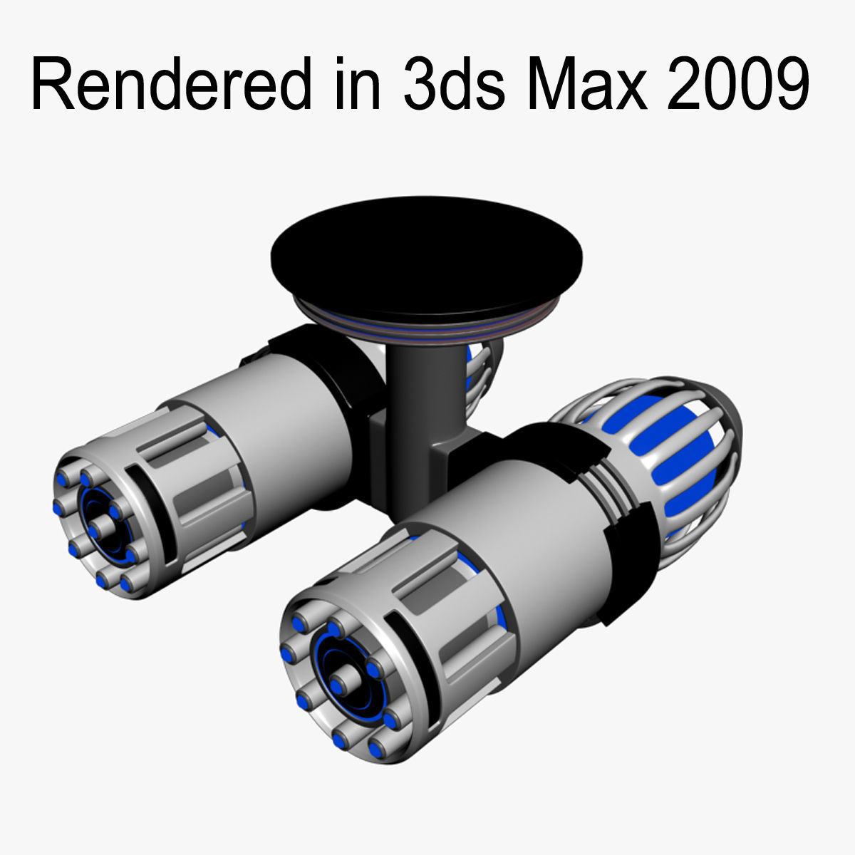 Plasma Chaingun 3D model | CGTrader