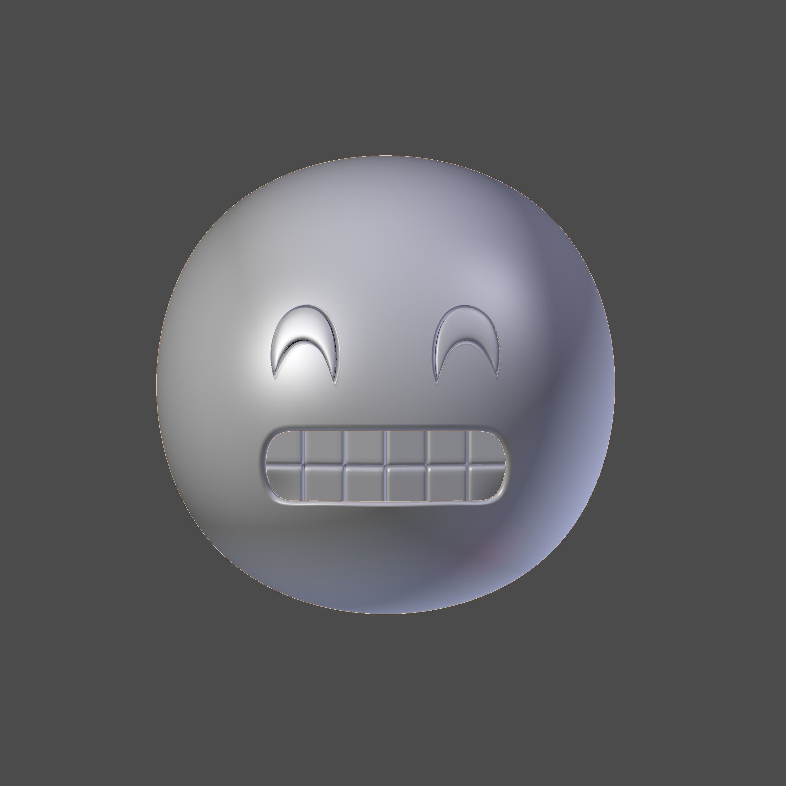 Emoji Grimacing 3D model | CGTrader