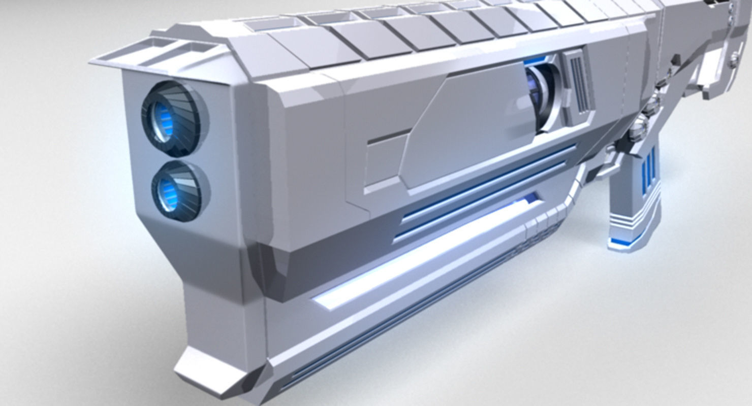 DBP Gun animated 3D model animated | CGTrader