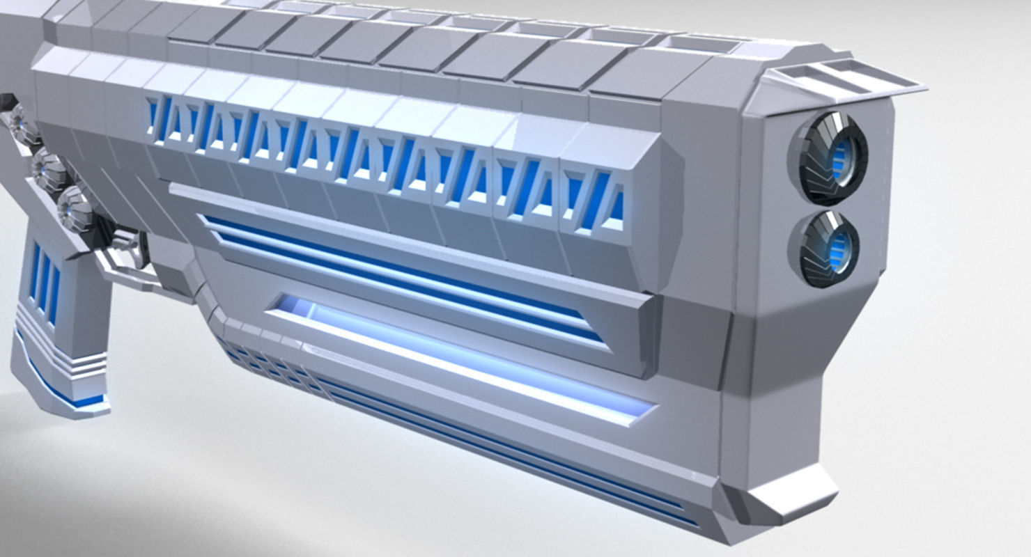 DBP Gun animated 3D model animated | CGTrader