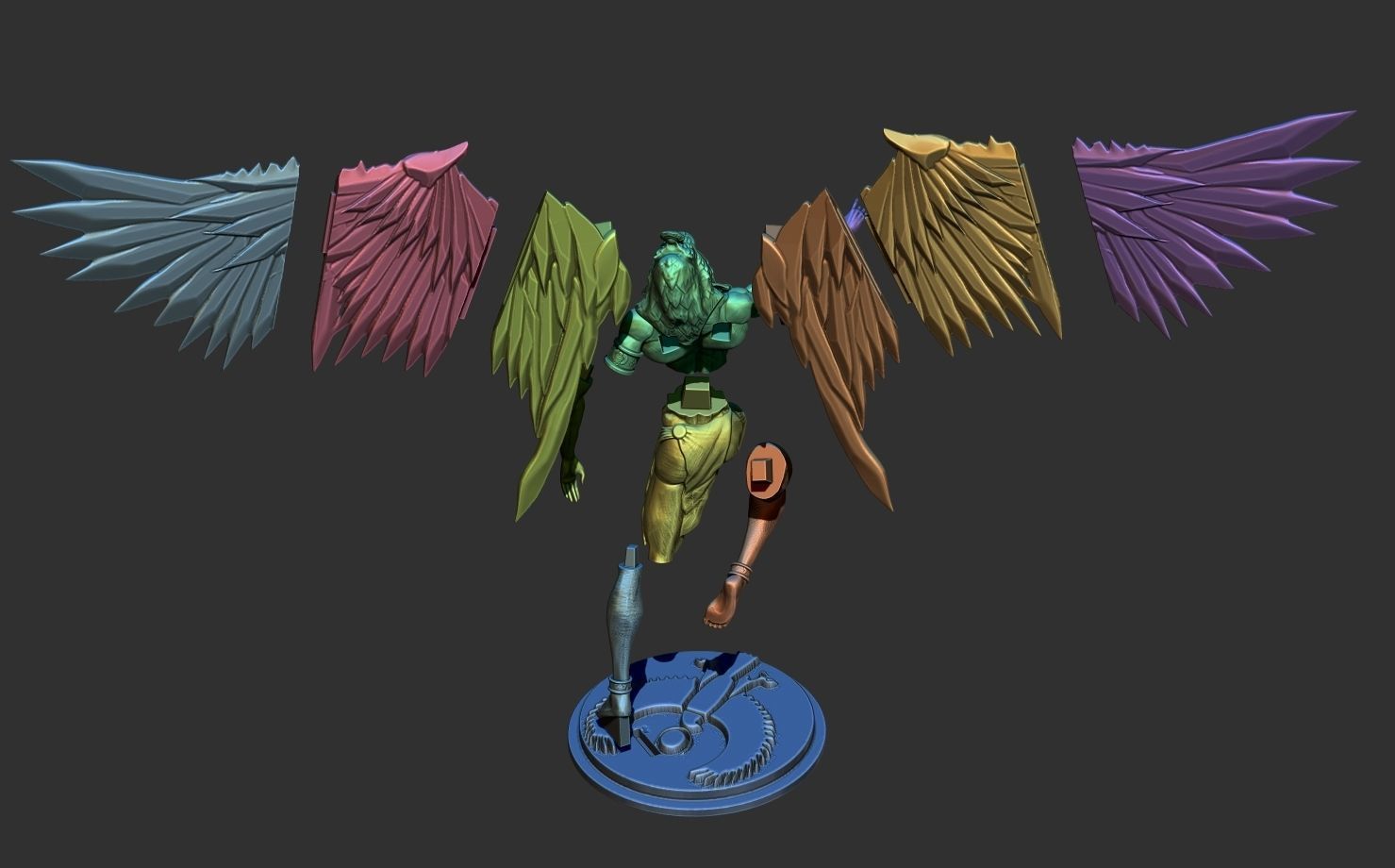 Egypt Gods Gor 3D model 3D printable | CGTrader
