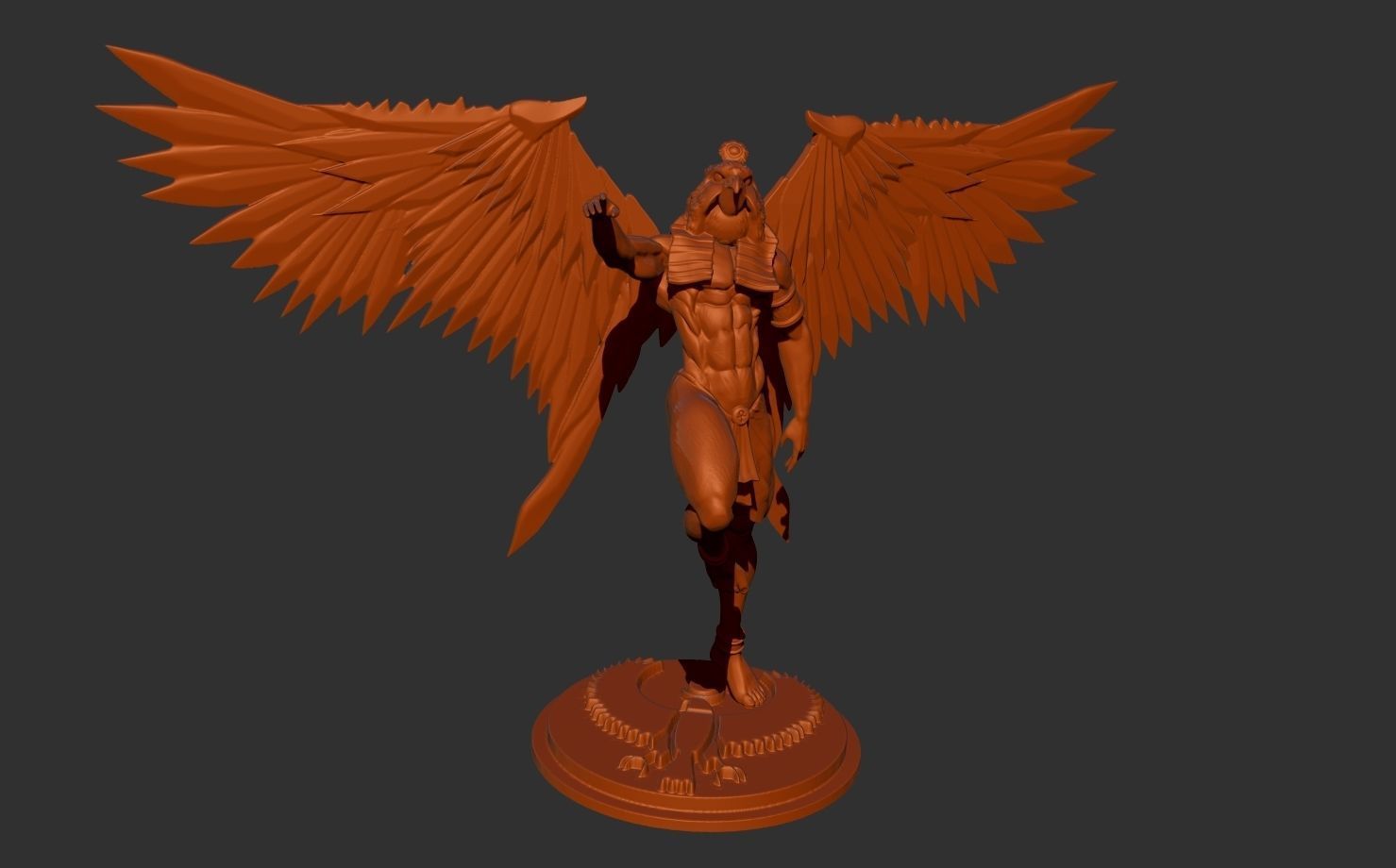 Egypt Gods Gor 3D model 3D printable | CGTrader