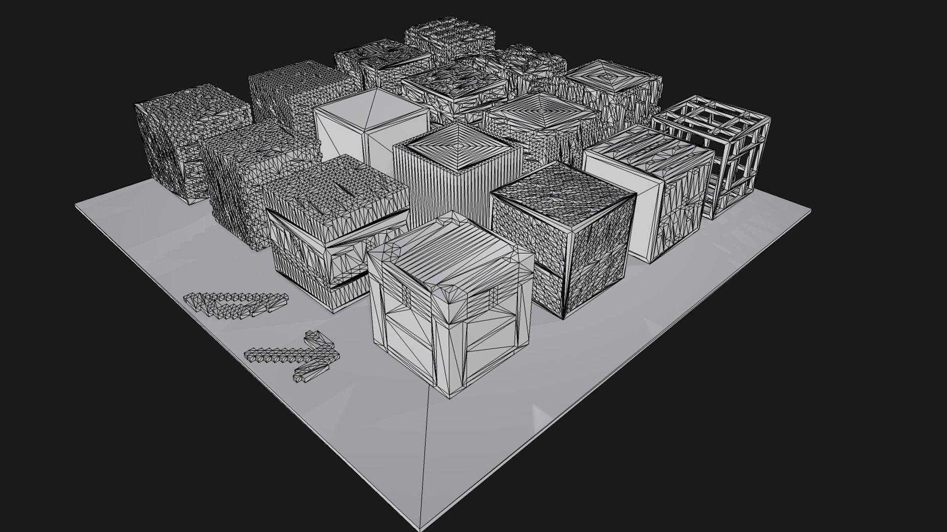 Cube voxel free VR / AR / low-poly 3D model | CGTrader