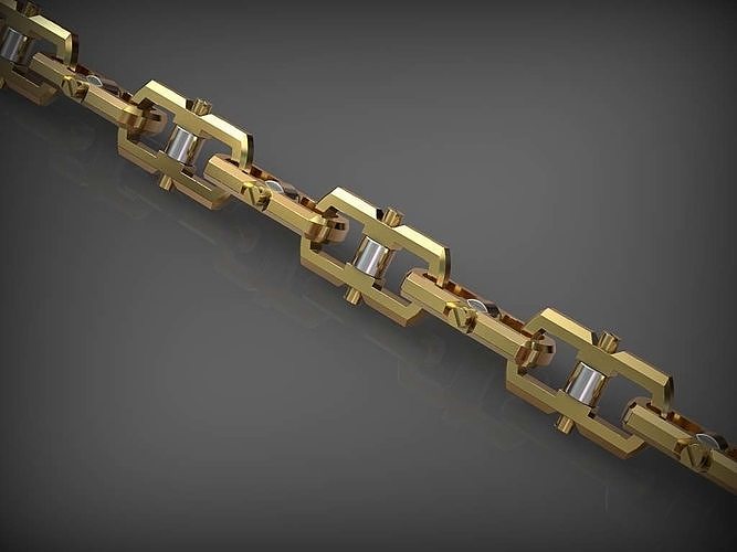 Chain Link 55 3D model 3D printable | CGTrader