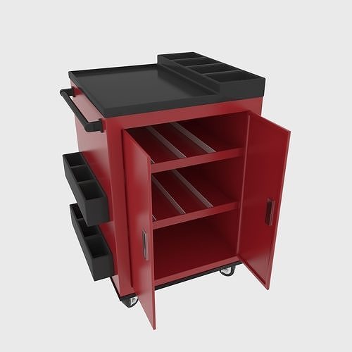 Workshop Service Trolley 3 3D model | CGTrader