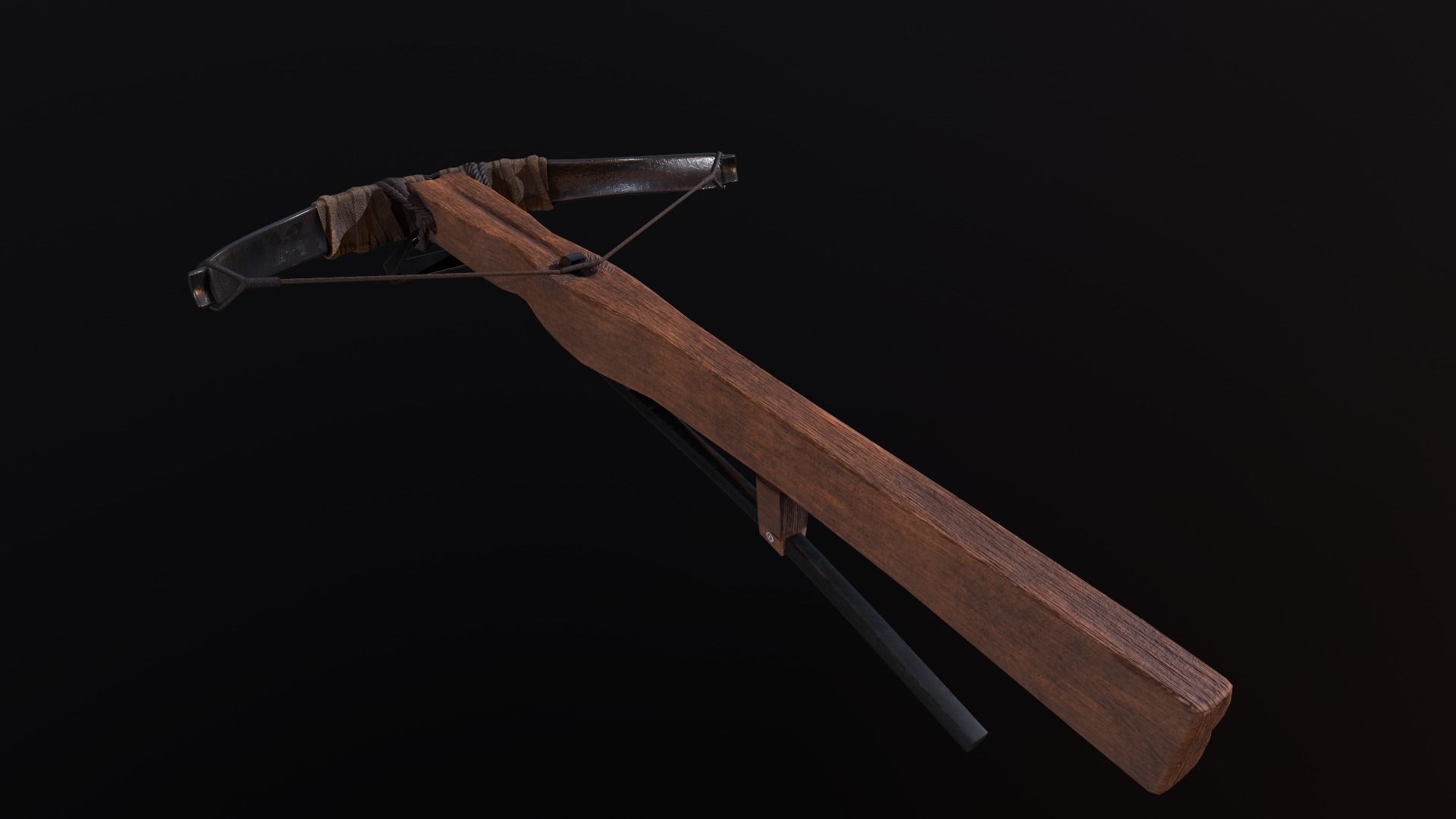 3D model LowPoly CrossBow BPR VR / AR / low-poly | CGTrader