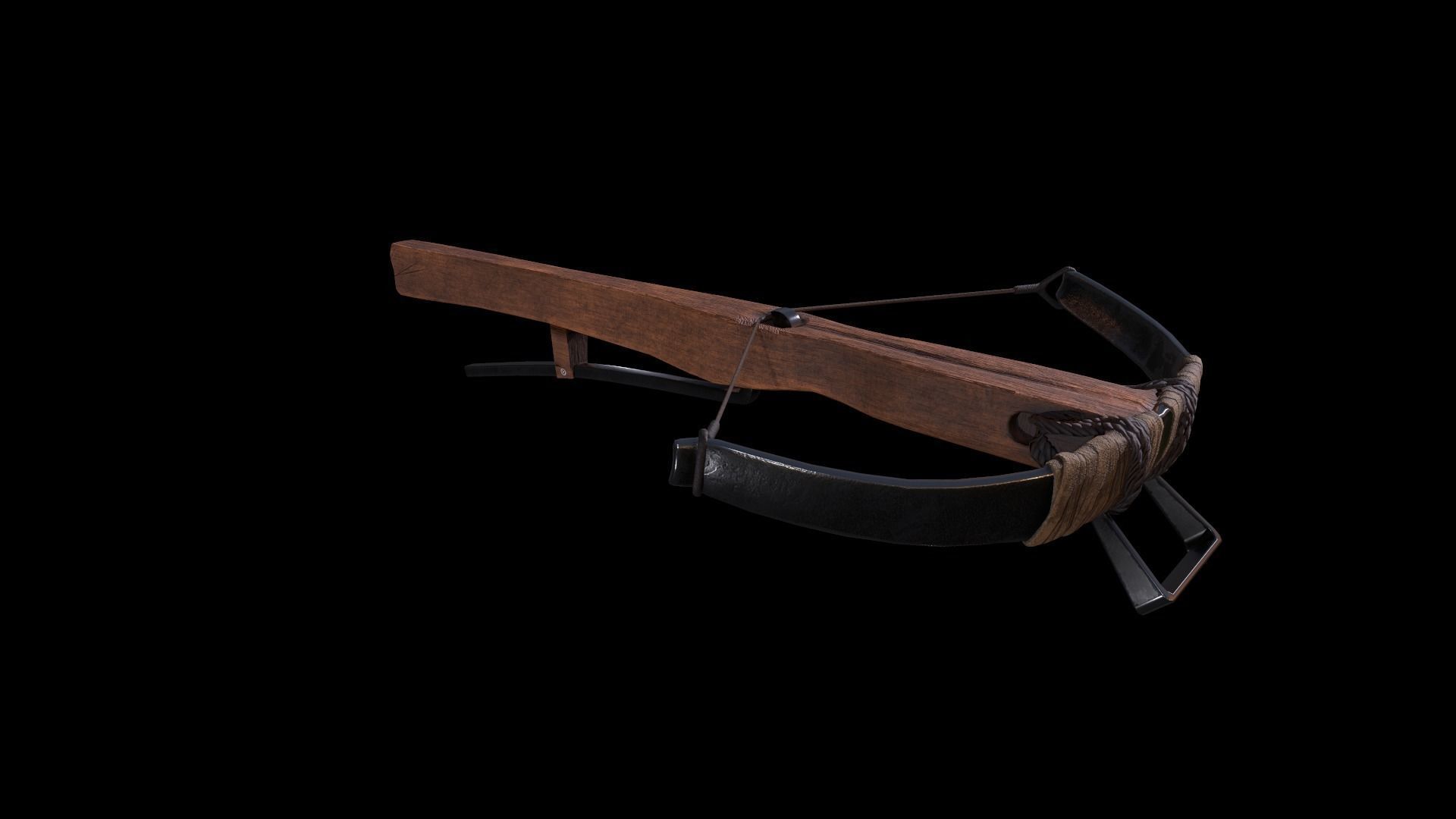 3D model LowPoly CrossBow BPR VR / AR / low-poly | CGTrader