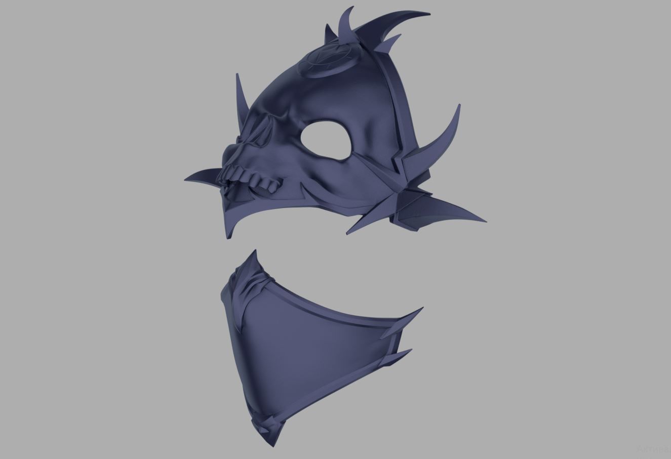 Princess Kitana Kahn mask for face from Mortal Kombat 11 3D model 3D ...