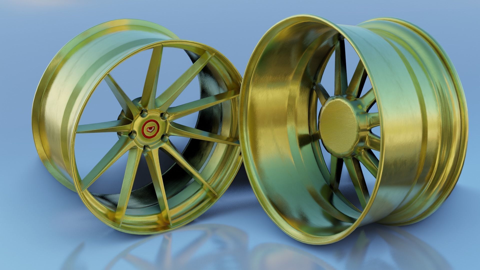 Vossen car wheel free 3D model | CGTrader