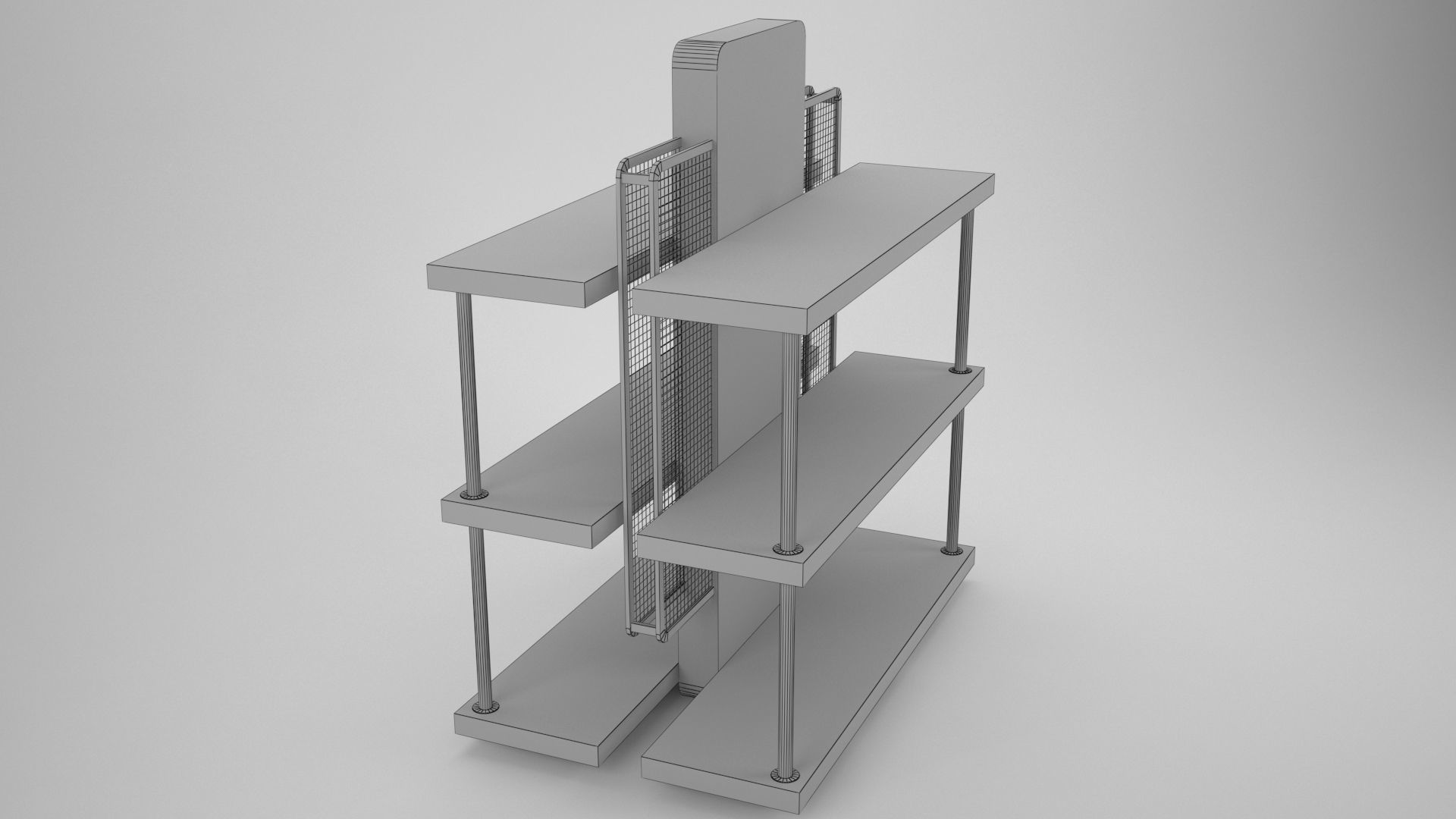 Market Stand 3D model | CGTrader