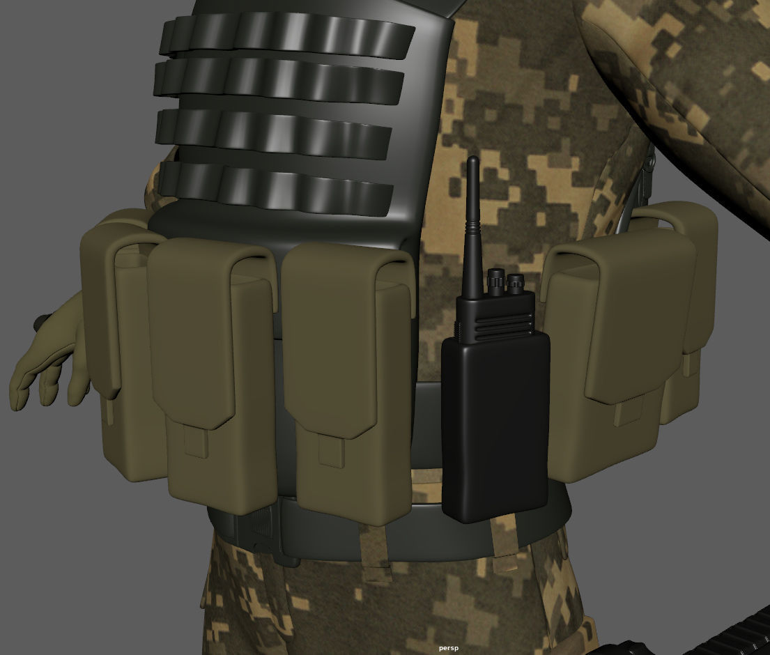 3D Soldier with rifle 3D model | CGTrader